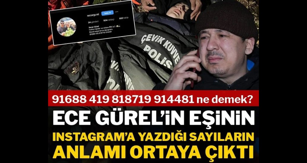 Canlı bulunan Mimar Ece Gürel'in eşinin Instagram hesabındaki sayıların ...