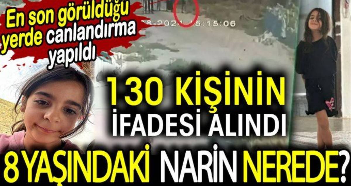 Narin Güran nerede! 130 kişinin ifadesi alındı, en son görüldüğü yerde canlandırma yapıldı